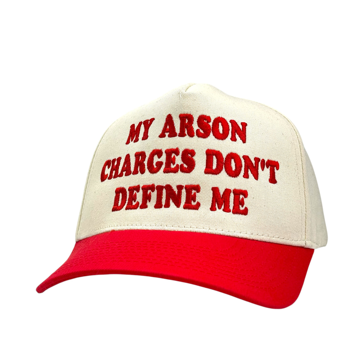 MY ARSON CHARGES DON’T DEFINE ME HAT Custom Embroidered – Old School Hats