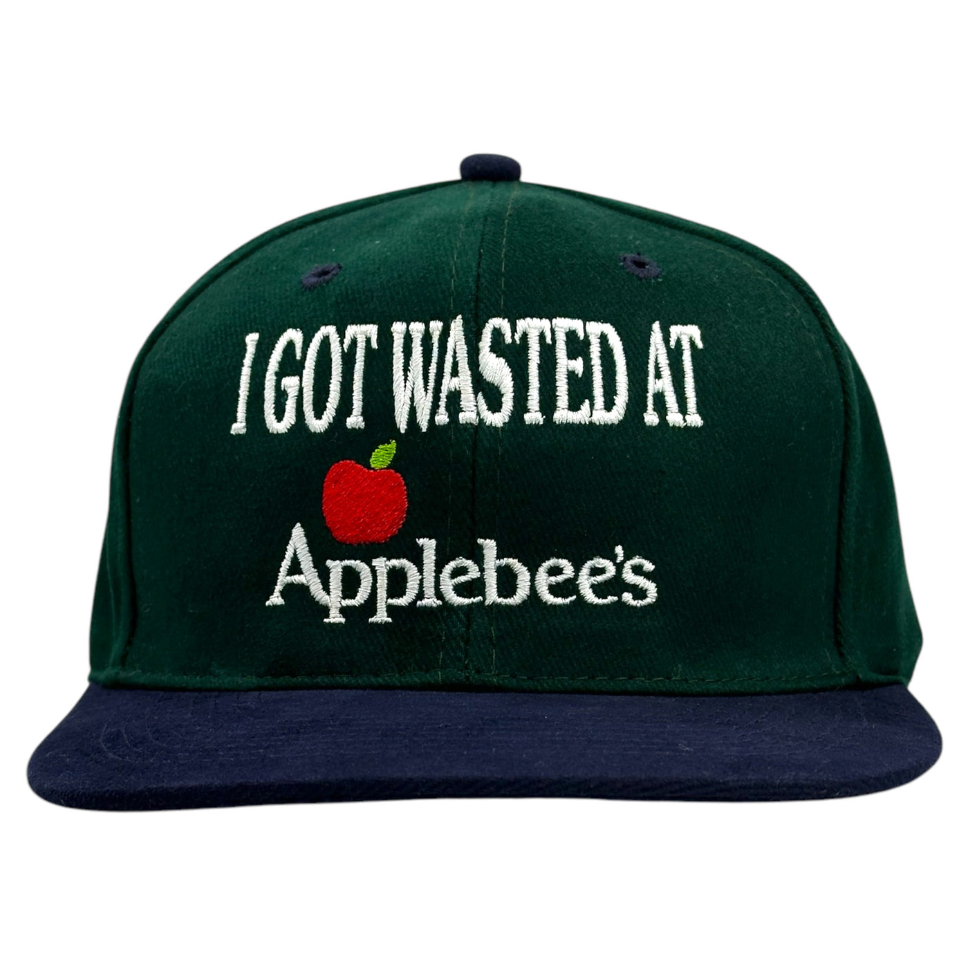 I GOT WASTED AT my Vintage Mid Green Crown Funny Strapback Cap Hat Cus ...