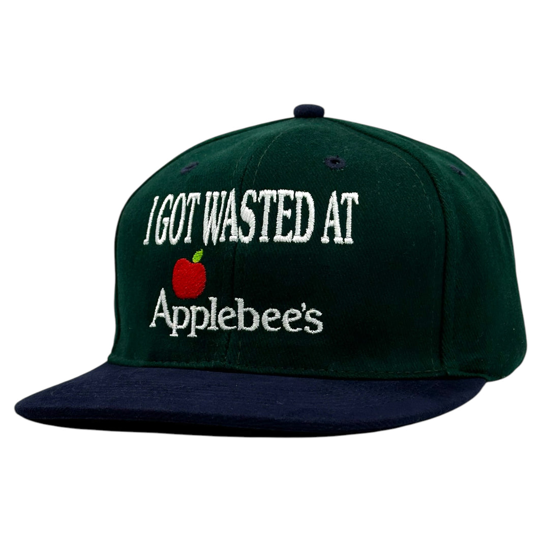 I GOT WASTED AT my Vintage Mid Green Crown Funny Strapback Cap Hat Cus ...