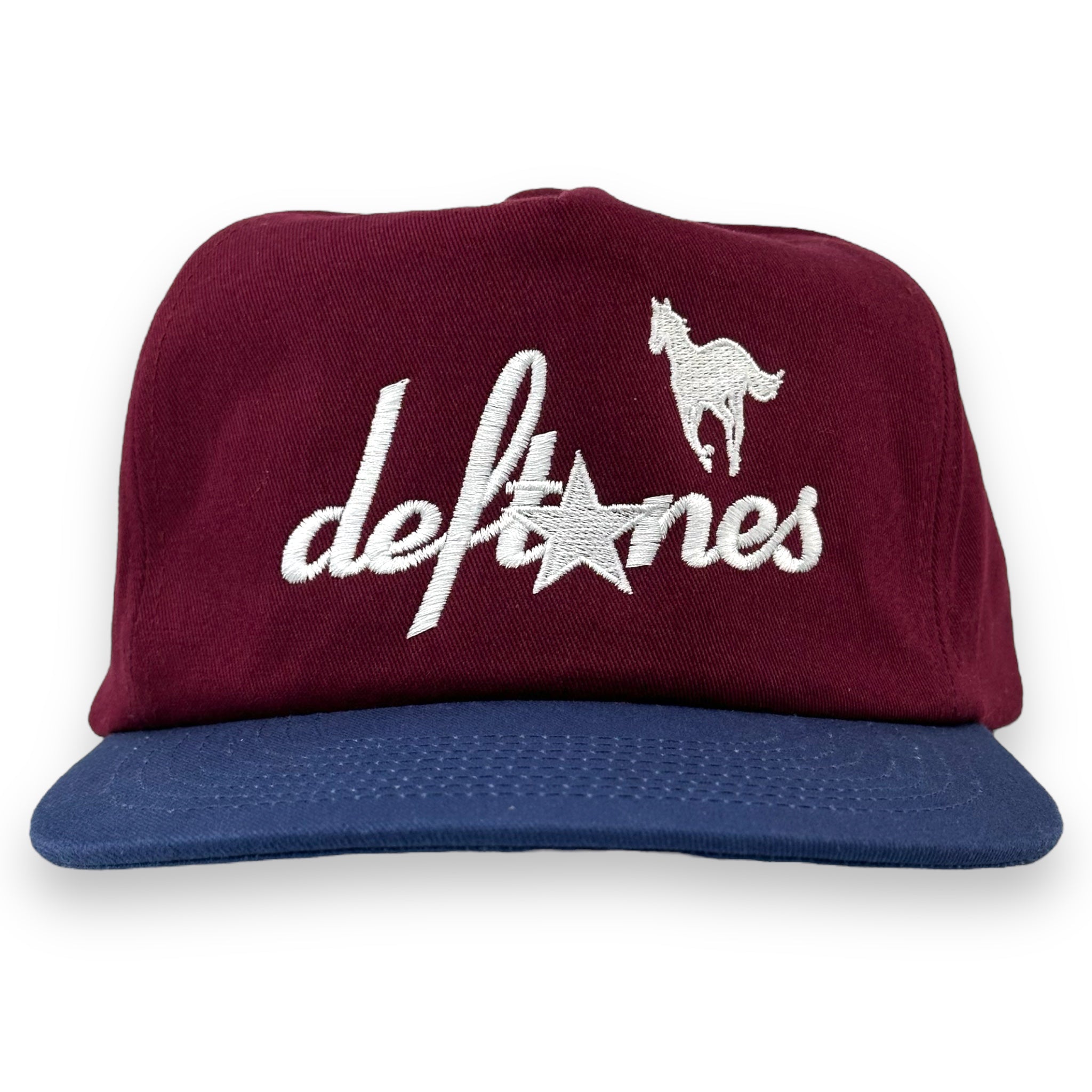 DEFTONES White PONY SnapBack Custom Embroidered Cap Hat – Old School Hats