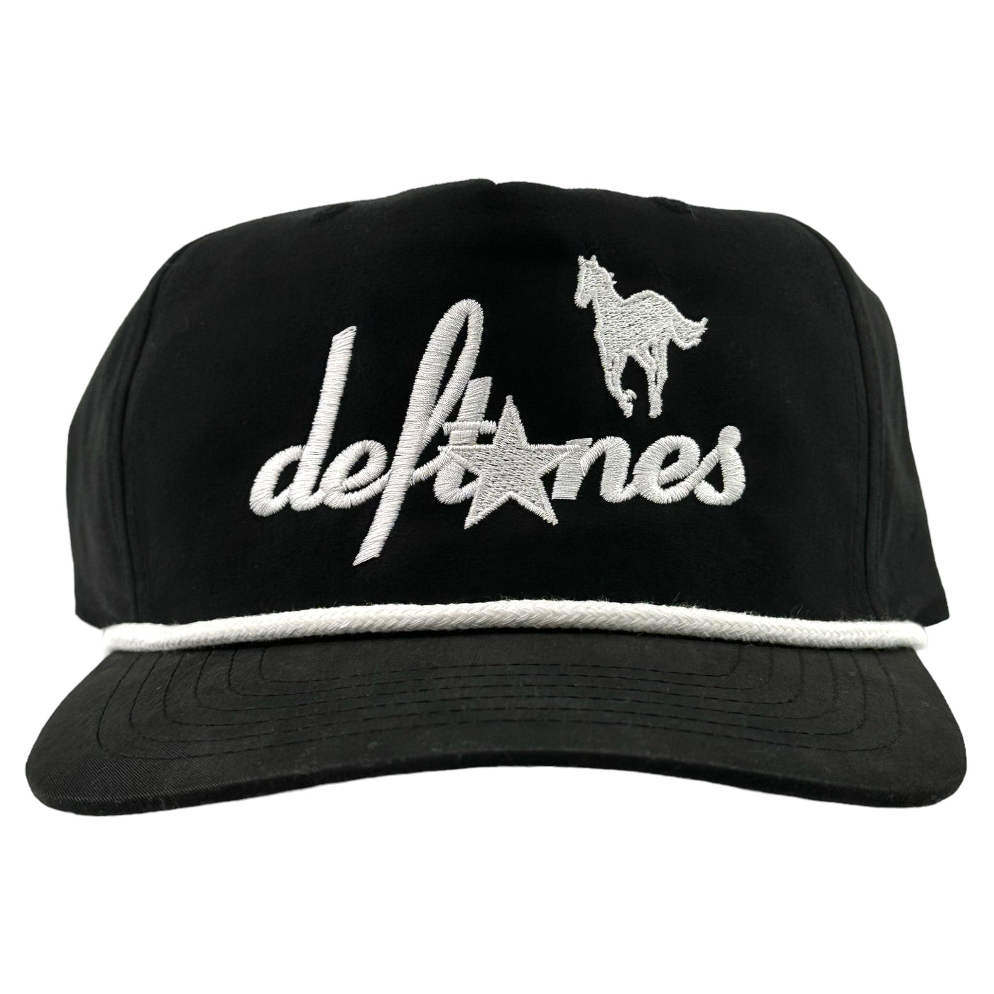 DEFTONES White PONY SnapBack Custom Embroidered Cap Hat – Old School Hats