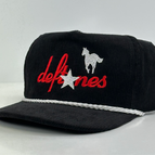 DEFTONES White PONY SnapBack Custom Embroidered Cap Hat – Old School Hats