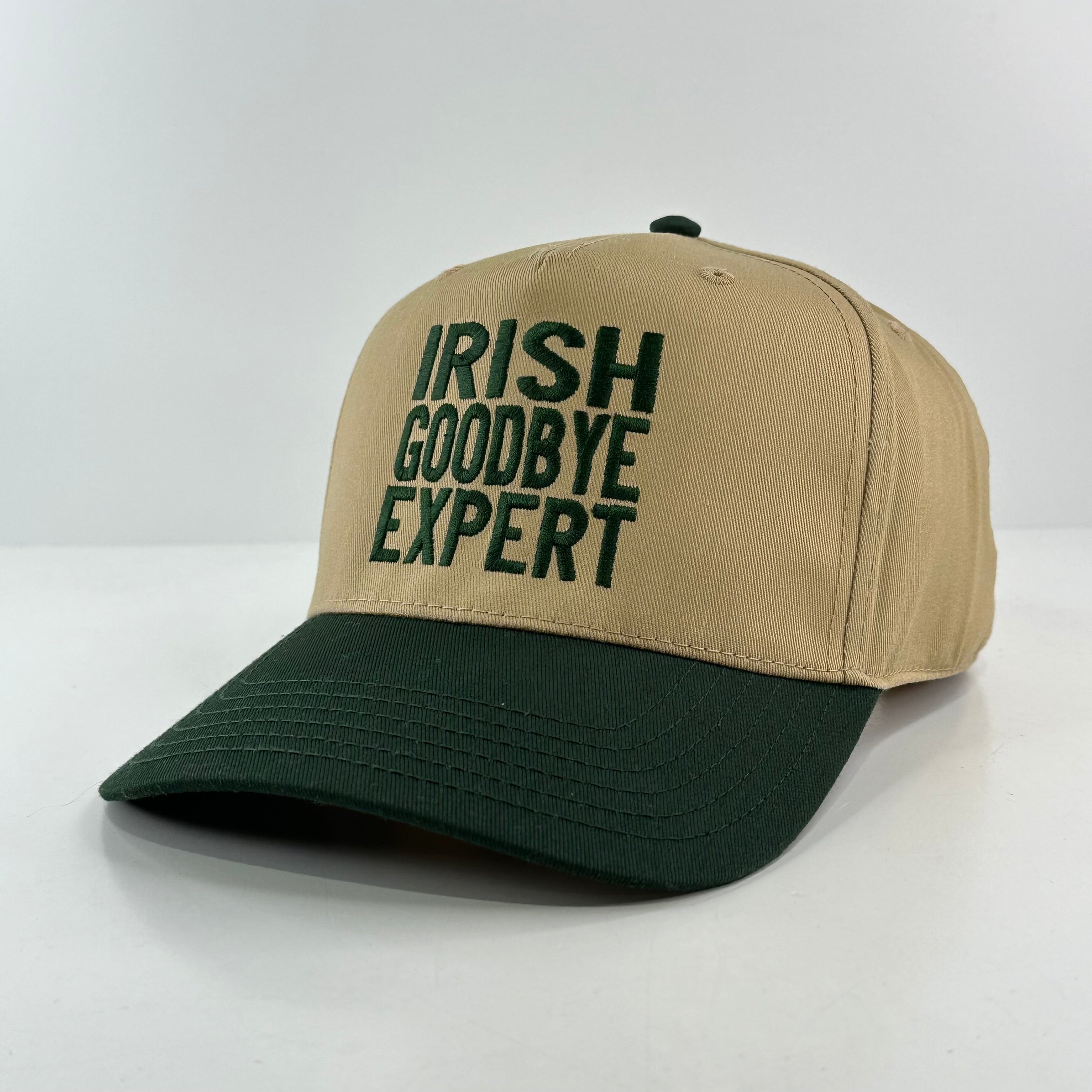 Irish goodbye Expert Green Brim Official Collab Cut the activist custo ...