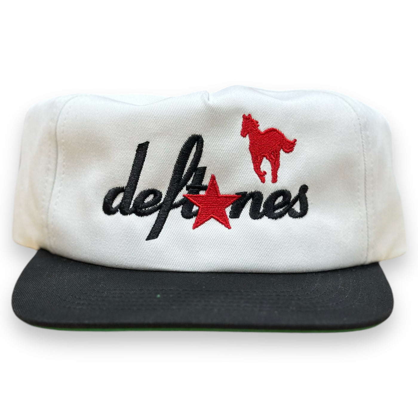 DEFTONES White PONY SnapBack Custom Embroidered Cap Hat – Old School Hats