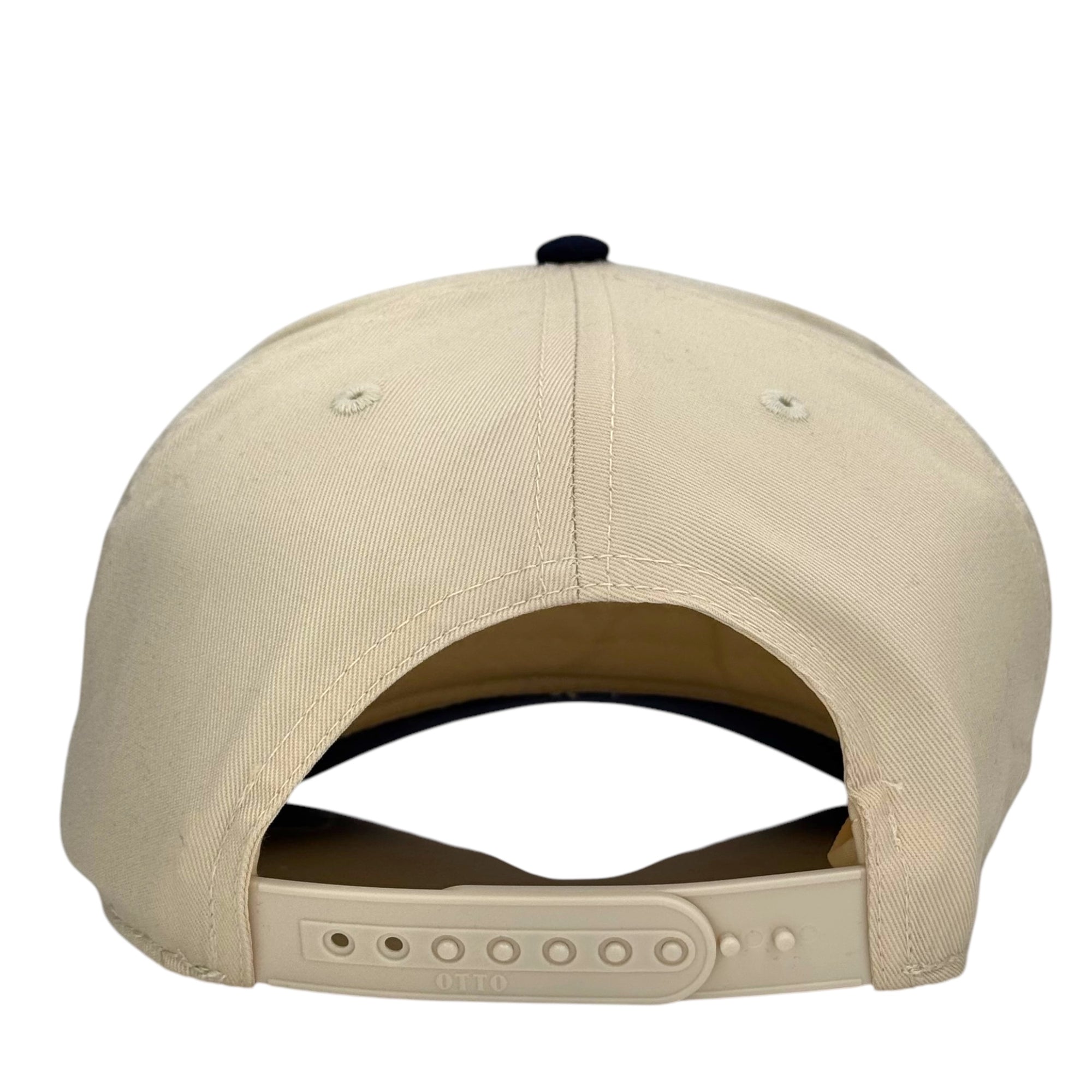 Back The Blast Custom Embroidered Snapback Navy/Cream – Old School Hats