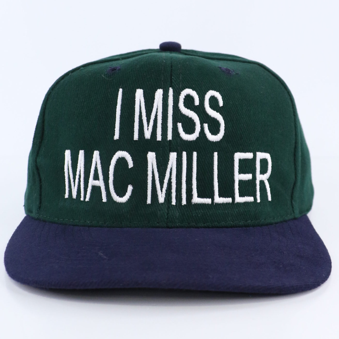 I Miss Mac Miller Rip Custom Embroidered on a Vintage Strapback Cap Ha ...